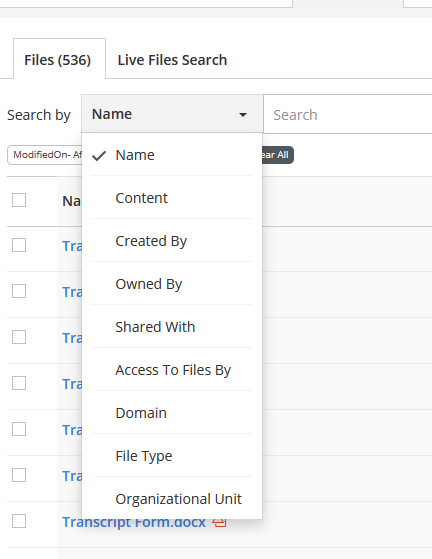 Searching - Files – ManagedMethods